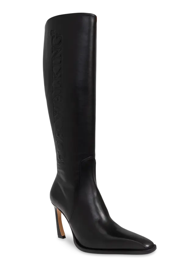 Off-White Heeled Knee High Boots