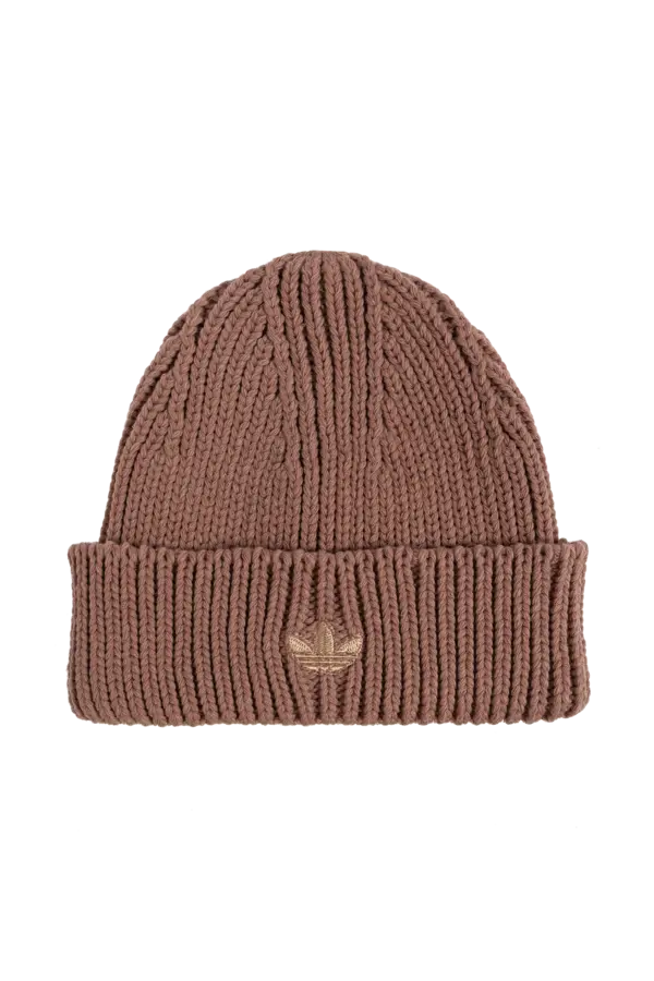 Adidas Originals By Alexander Wang Ribbed Knit Logo Cap - Brown