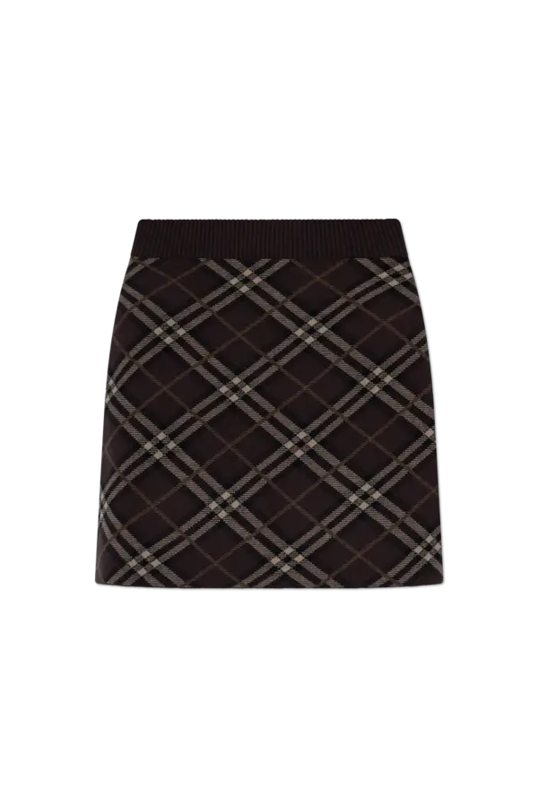 Burberry Ginny A-line Knit Mini Skirt