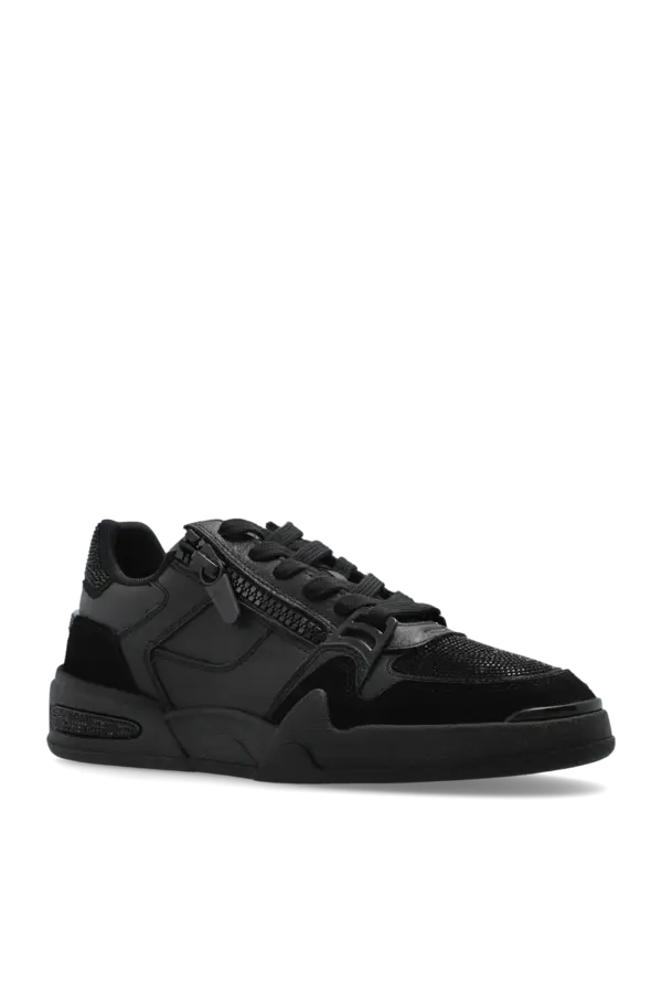 GIUSEPPE ZANOTTI Sports Shoes With Crystal Embellishments - Black