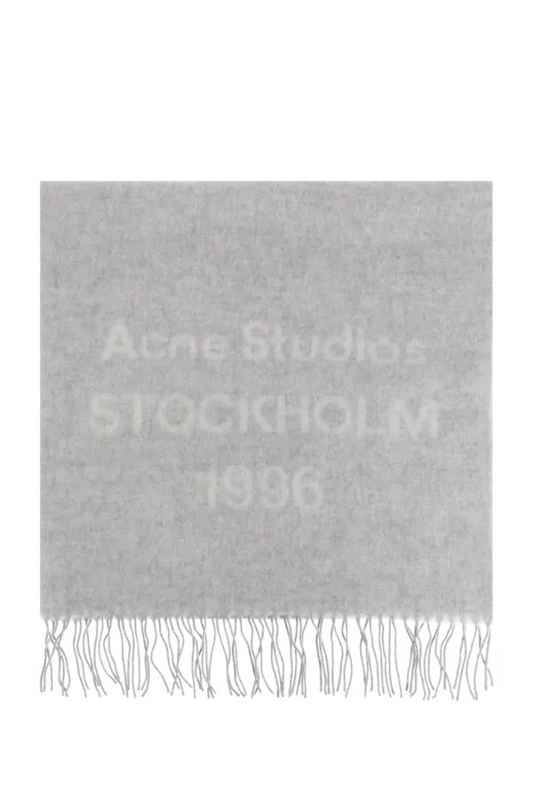 Acne Studios Wool Scarf - Grey