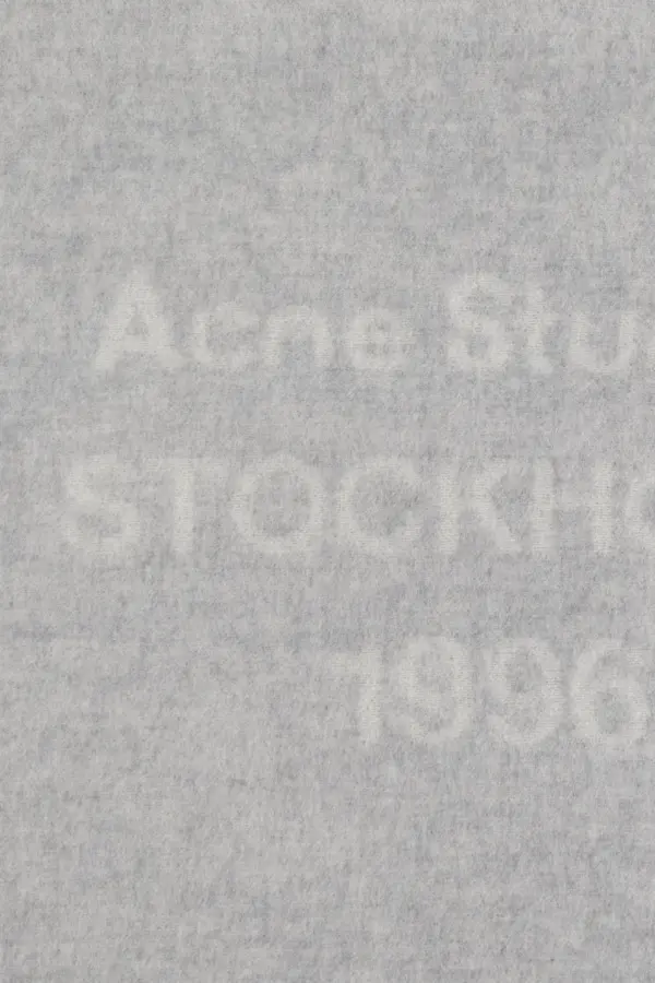 Acne Studios Wool Scarf - Grey