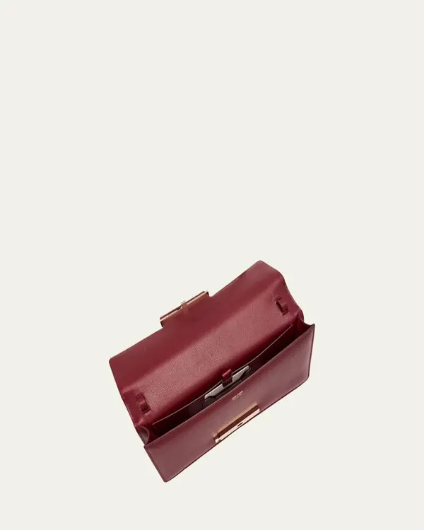 TOM FORD East-west Supple Grain Leather Shoulder Bag - Ruby Red