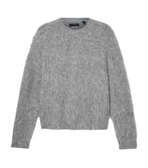 ALLSAINTS Oversized Brushed Coby Sweater - Grey