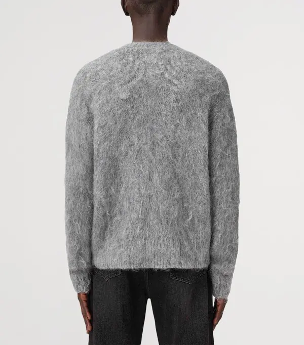 ALLSAINTS Oversized Brushed Coby Sweater - Grey