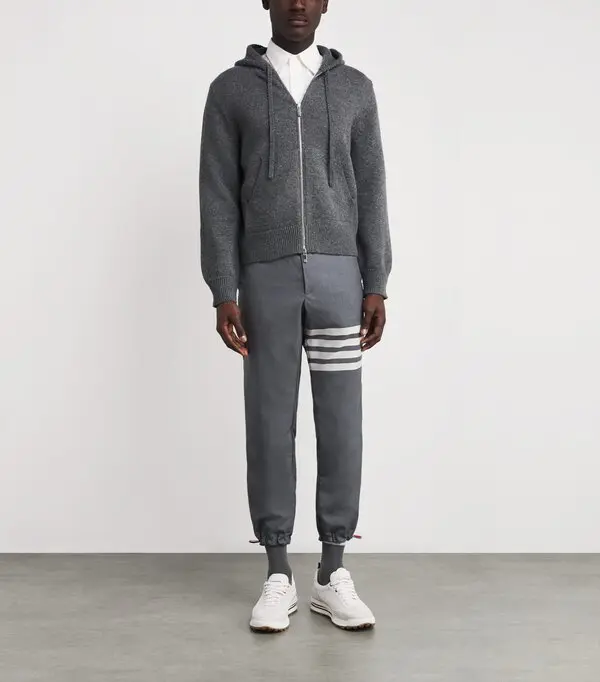 Thom Browne Merino Wool Geese Zip-up Hoodie