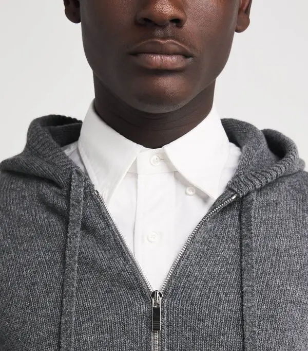 Thom Browne Merino Wool Geese Zip-up Hoodie