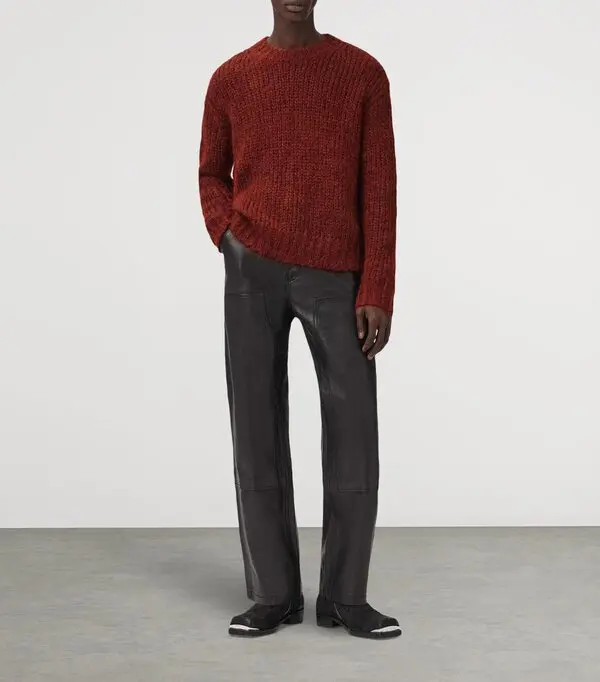 ALLSAINTS Oversized Myles Sweater - Red