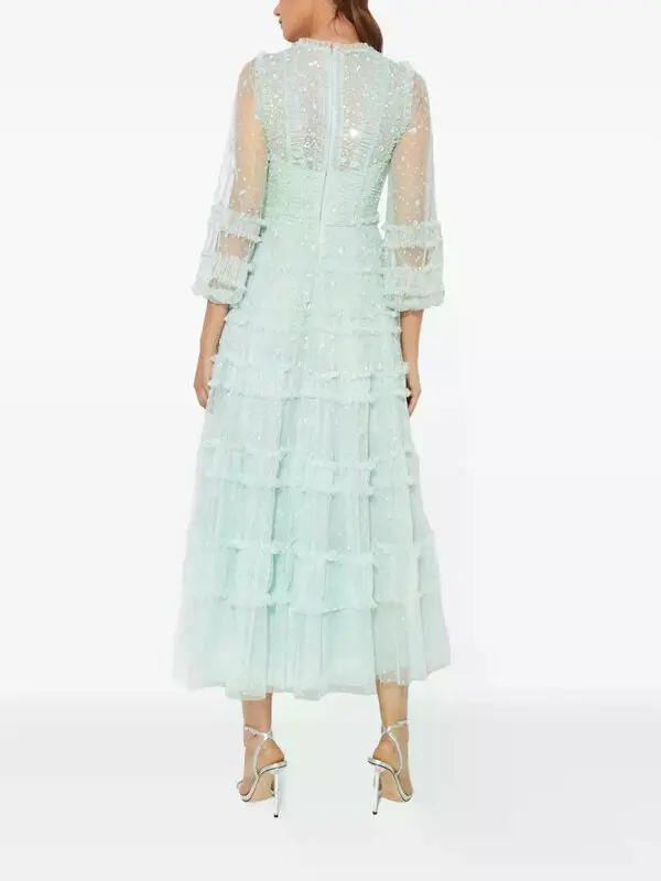 NEEDLE & THREAD Sequin Ruffled Dress