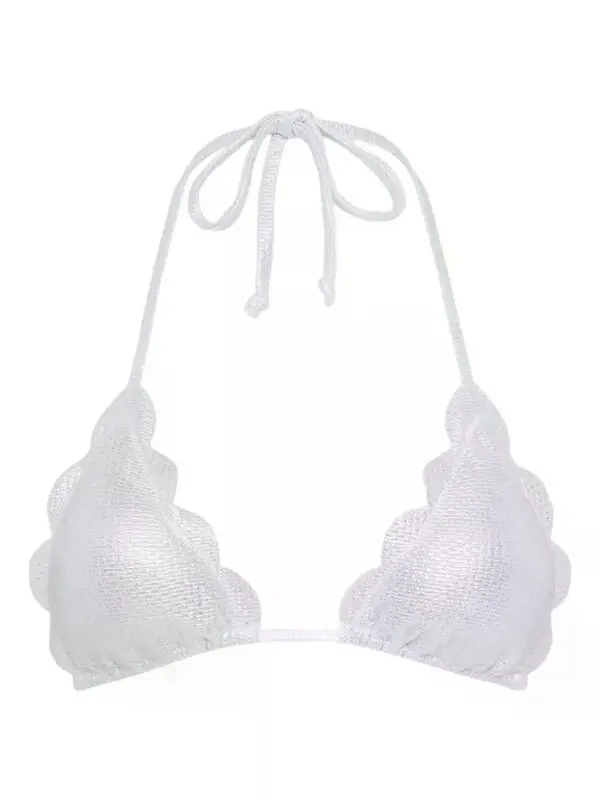 Marysia Broadway Triangle Bikini Top - Silver