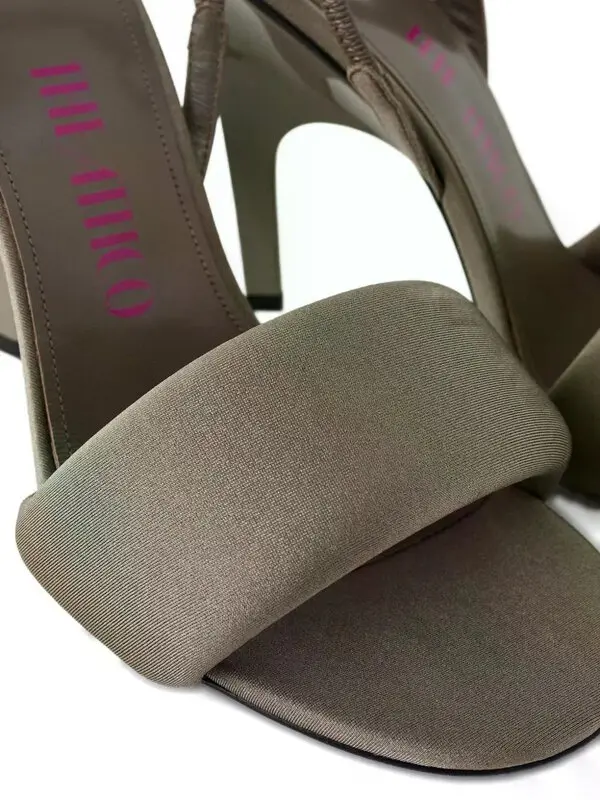 Attico 105 Mm Stiletto Heel Sandals - Neutrals