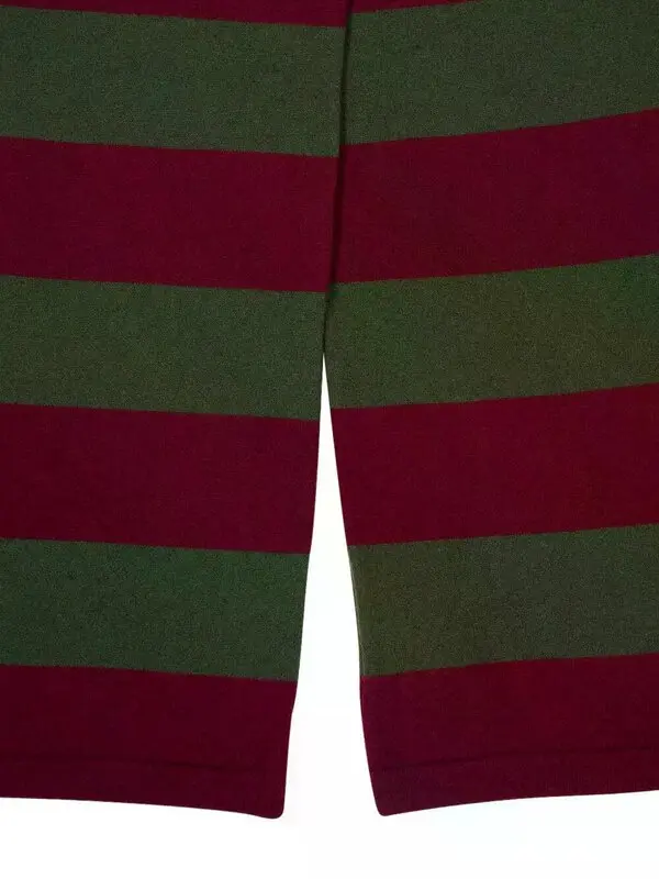 PAULA Striped Trousers With Elasticated Waistband And Drawstring Detail