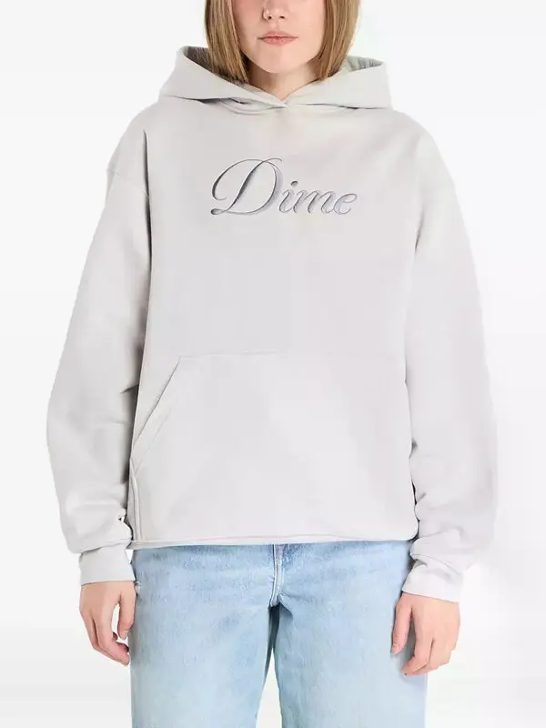 DIME Cursive Logo Hoodie - Neutrals