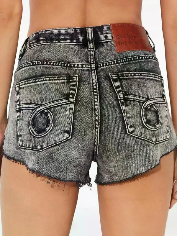 ONETEASPOON Lace-up Denim Shorts