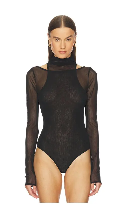 Nbd Valentina Layered Sheer Bodysuit