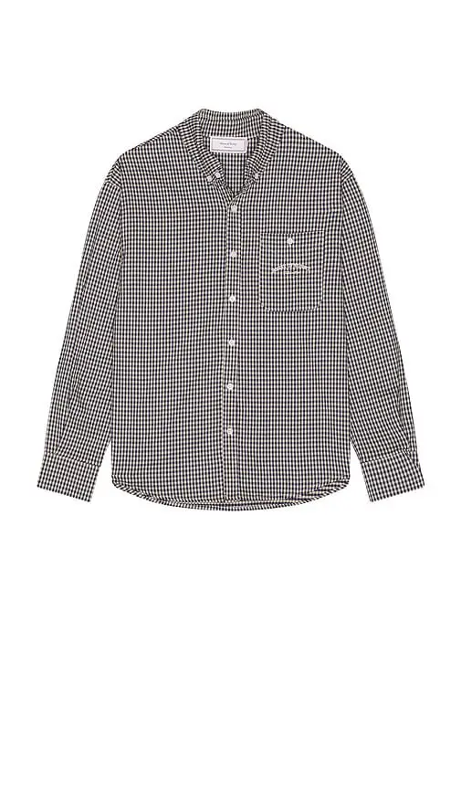 HOUSE OF SUNNY Gingham Shirt In Blue - Navy