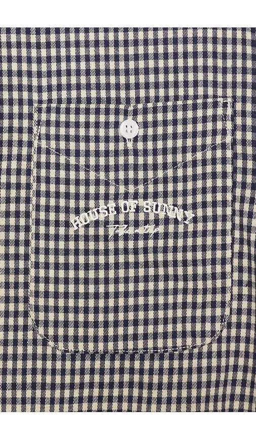 HOUSE OF SUNNY Gingham Shirt In Blue