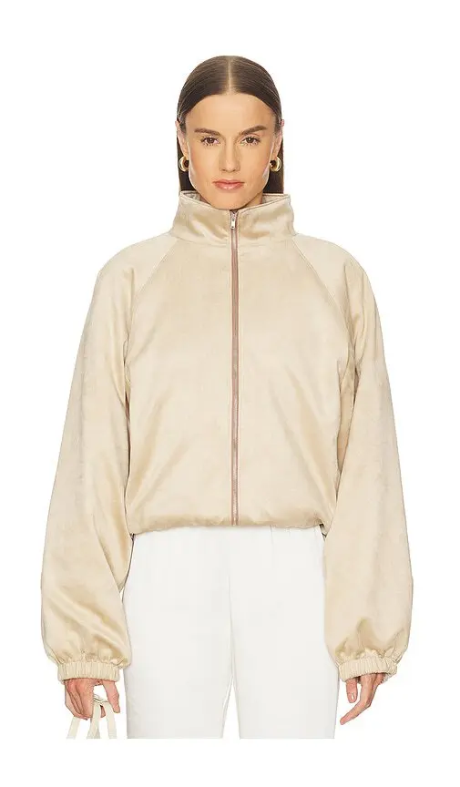 LOVERS AND FRIENDS Cody Faux Suede Bomber