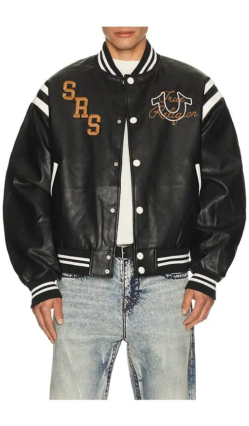 True Religion Retro Varsity Jacket