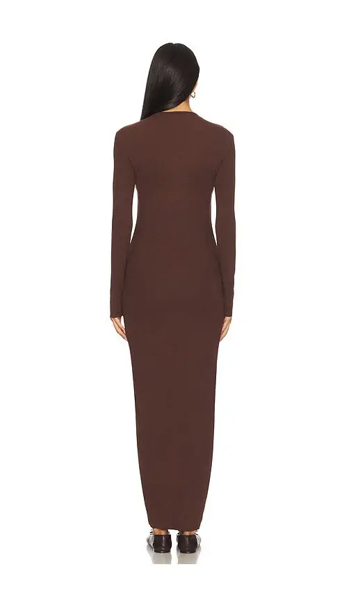 BUMPSUIT Soft Rib Maxi Dress - Chocolate