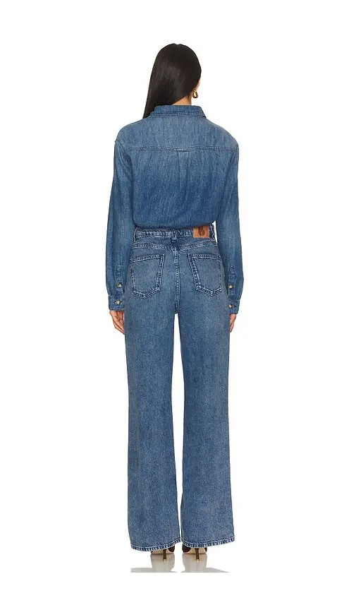 Ba&sh Bloom Jumpsuit - Blue Jeans