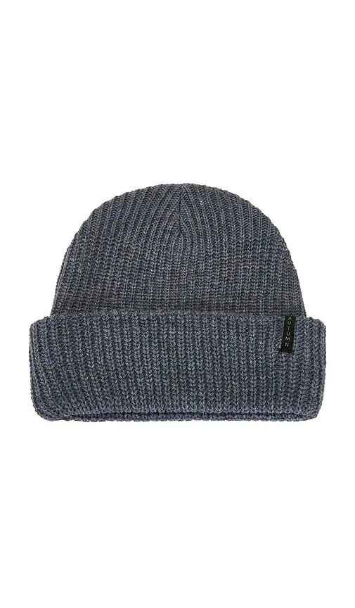 AUTUMN HEADWEAR Ribbed Knit Beanie - Blue