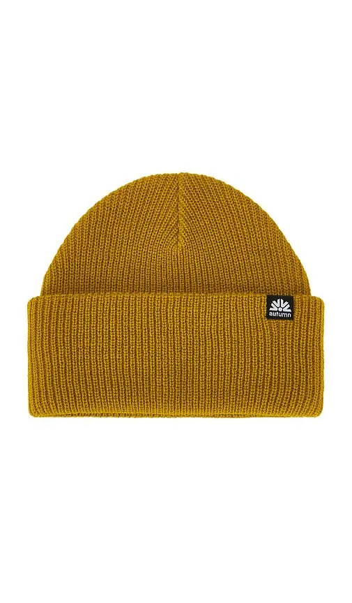 AUTUMN HEADWEAR Simple Fit Beanie - Olive Ochre