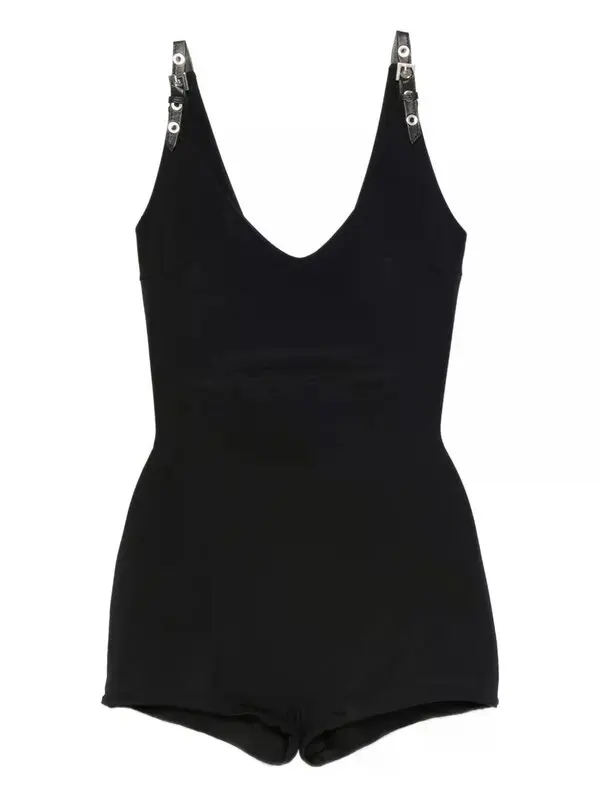 MITILIANE COUTURE Adjustable Straps Playsuit - Black