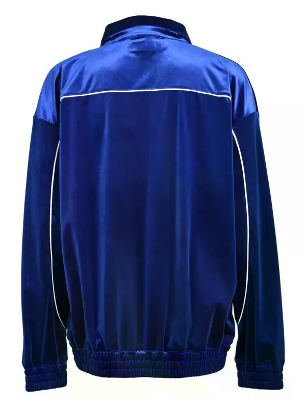 BREATH Script Logo Piped Track Jacket - Blue