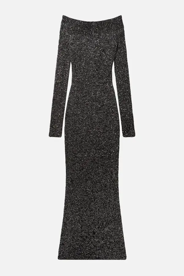 Stella McCartney Sequin-embellished Maxi Dress - Black