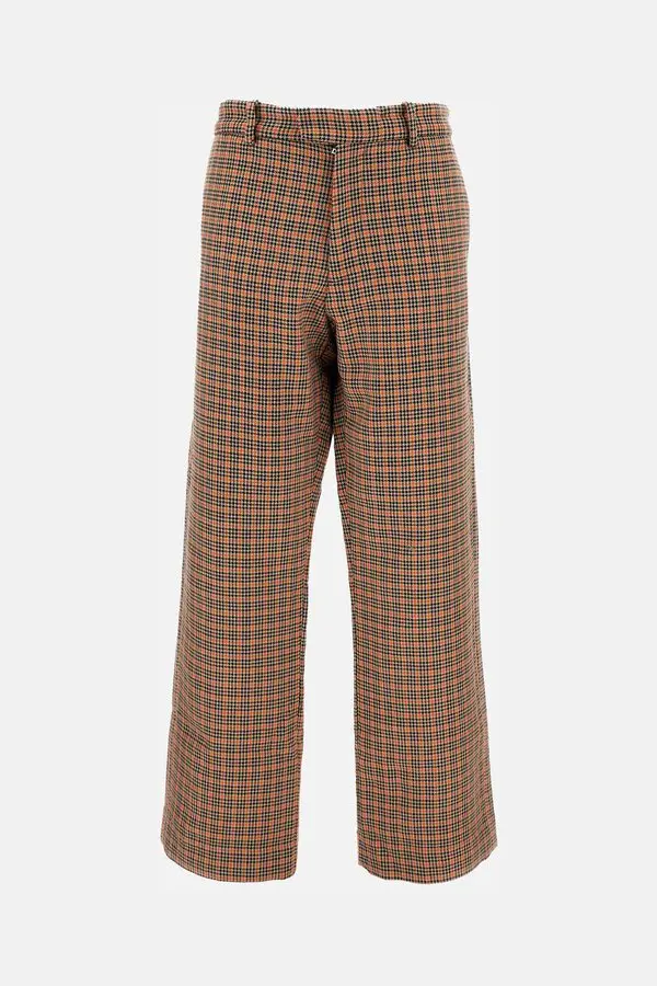 META CAMPANIA COLLECTIVE Houndstooth Wool Trousers