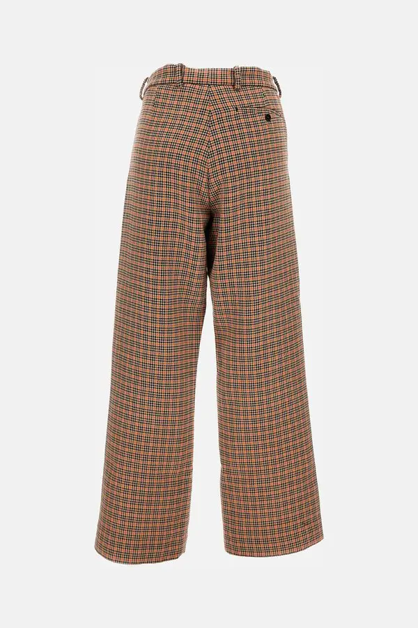 META CAMPANIA COLLECTIVE Houndstooth Wool Trousers