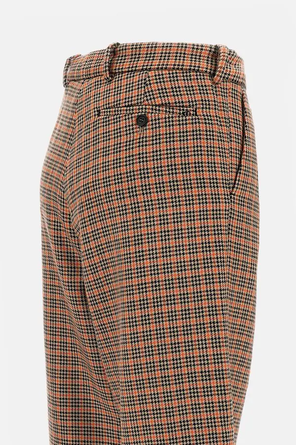 META CAMPANIA COLLECTIVE Houndstooth Wool Trousers