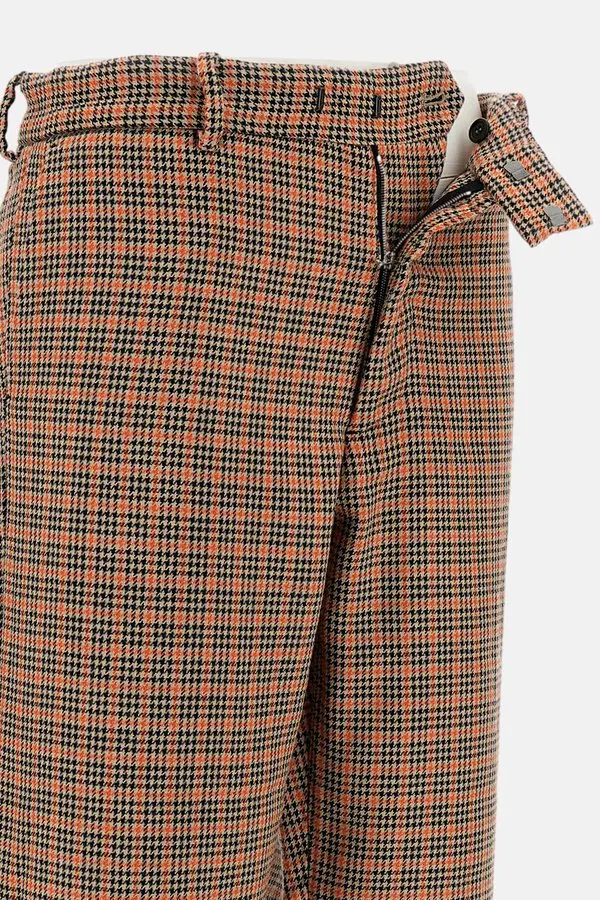 META CAMPANIA COLLECTIVE Houndstooth Wool Trousers