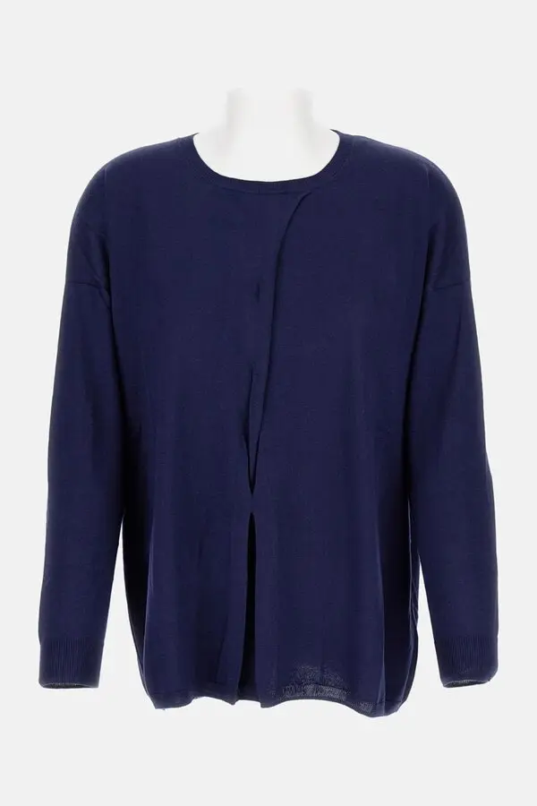 HIRA X BIFFI Crewneck Sweater With Twist Detail