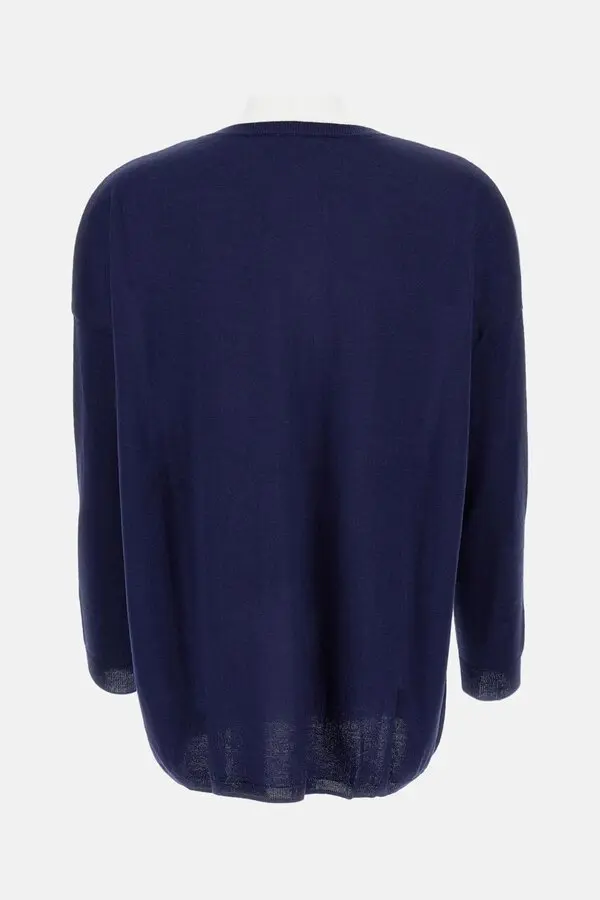 HIRA X BIFFI Crewneck Sweater With Twist Detail