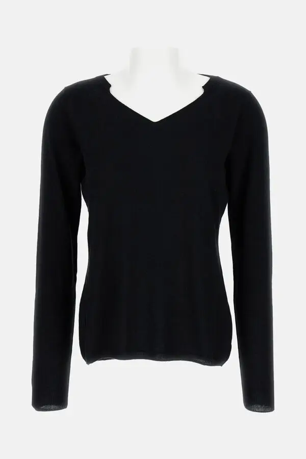 HIRA X BIFFI V-neck Long-sleeve Sweater