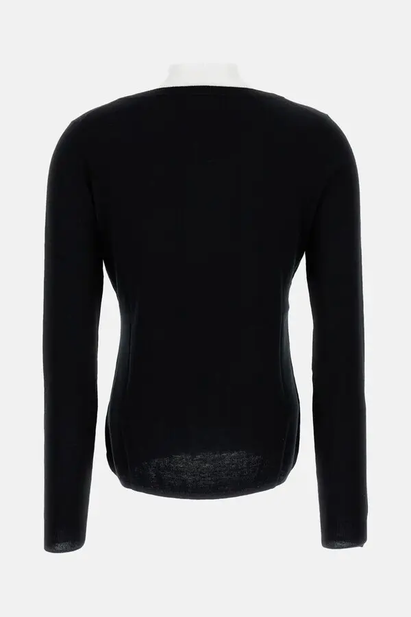 HIRA X BIFFI V-neck Long-sleeve Sweater