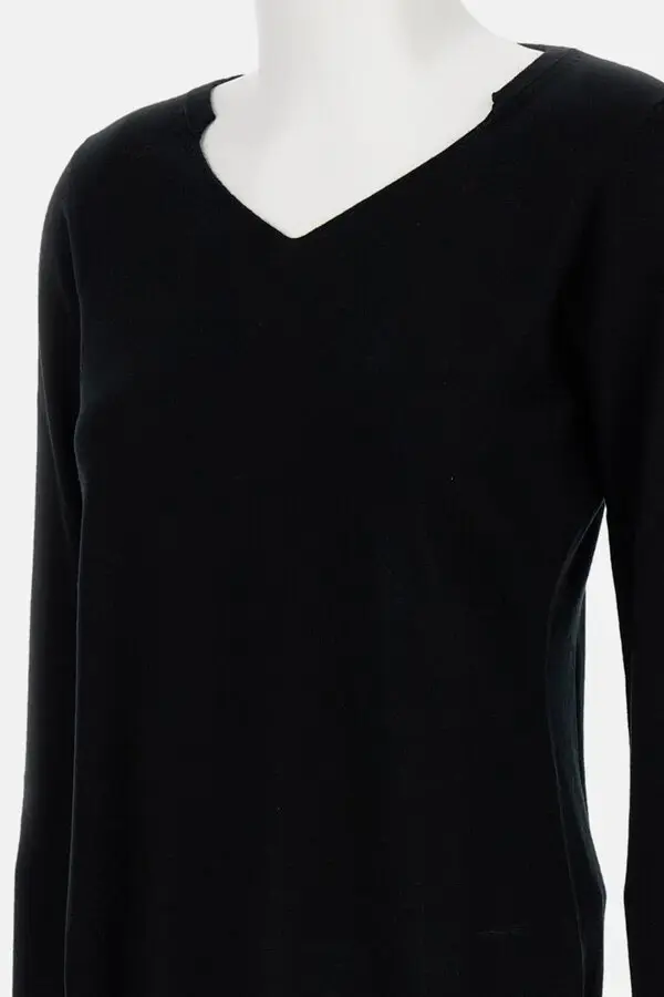 HIRA X BIFFI V-neck Long-sleeve Sweater