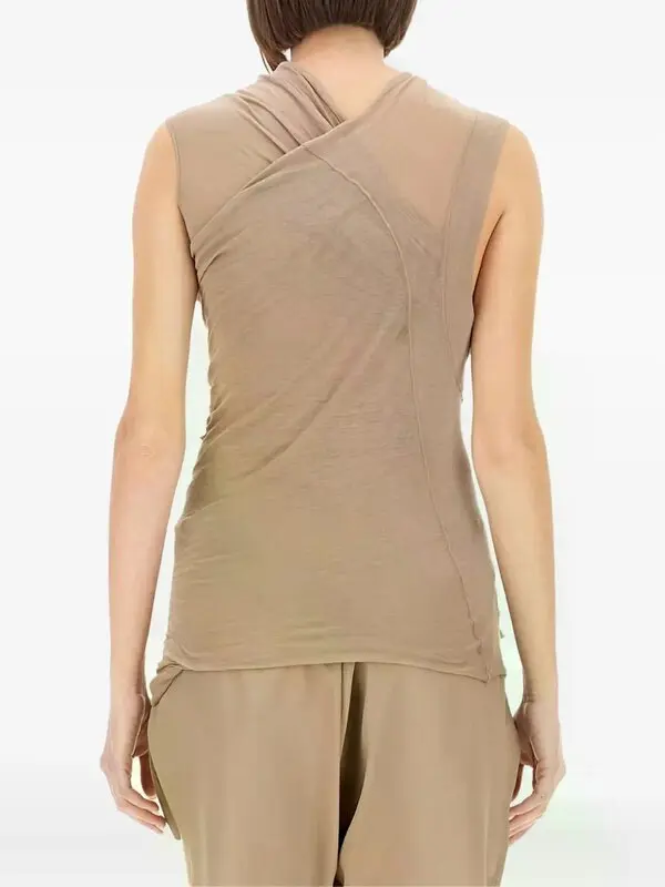 Rick Owens Draped Sleeveless Top