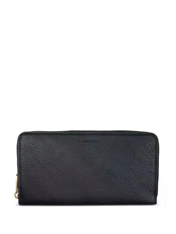 Il Bisonte Zipped Leather Wallet - Black