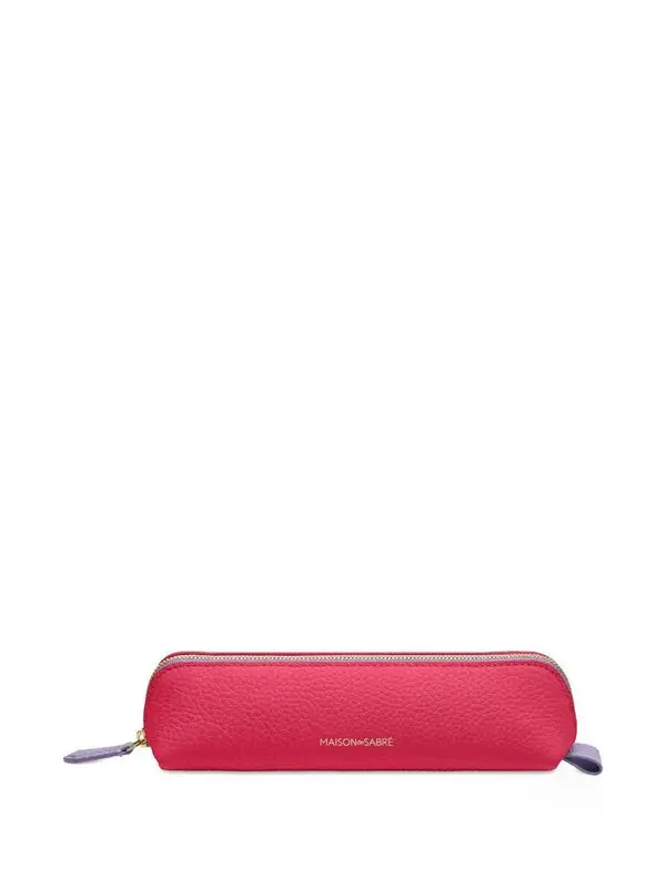 MAISON DE SABRE Leather Pencil Case - Pink