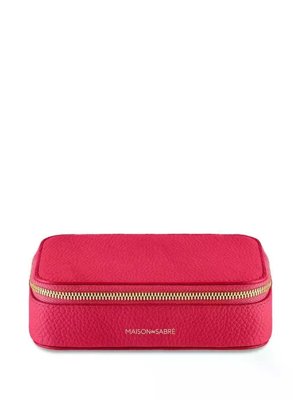 MAISON DE SABRE Leather Jewellery Case - Pink
