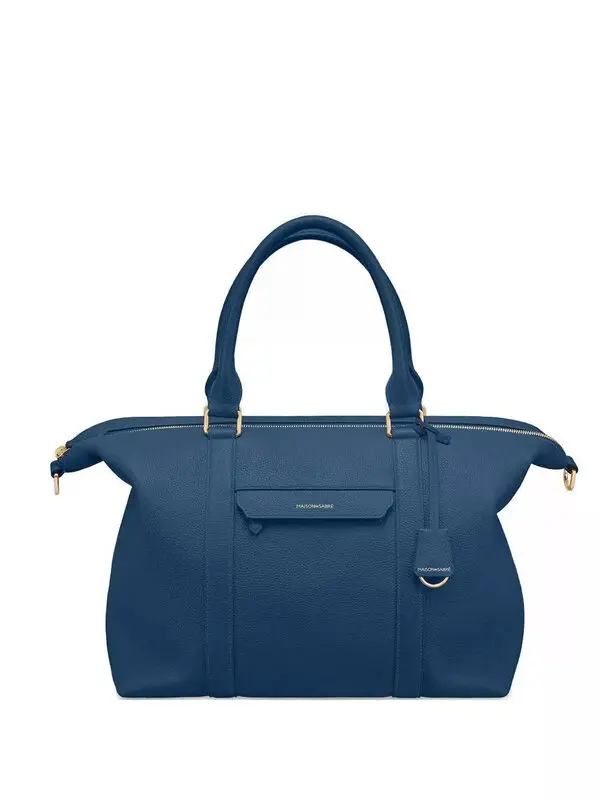 MAISON DE SABRE Large Leather Weekender Bag - Blue