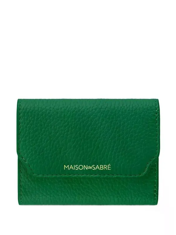 MAISON DE SABRE Leather Trifold Wallet - Green