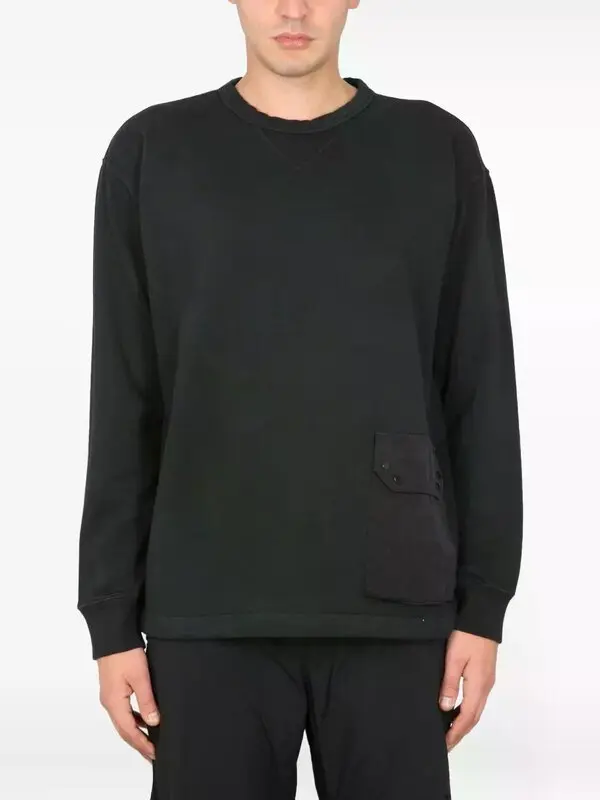 TEN C Pocket Detail Crew-neck Sweatshirt