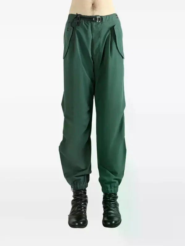 AND WANDER Belted-waist Track Pants