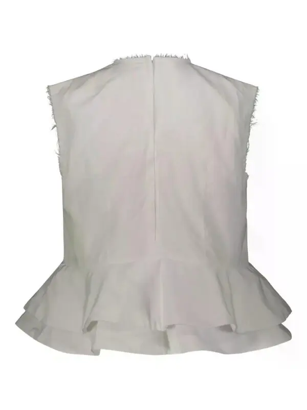 Comme Des Garçons Flounce Raw-finish Blouse