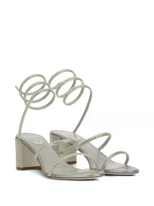 Rene Caovilla Spiral Embellished Sandals