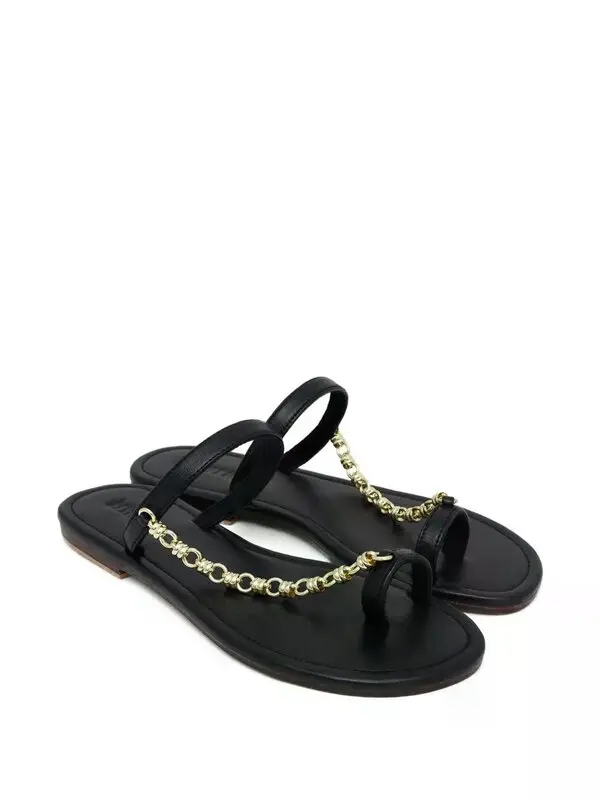 Mystique Chain-detail Leather Sandals